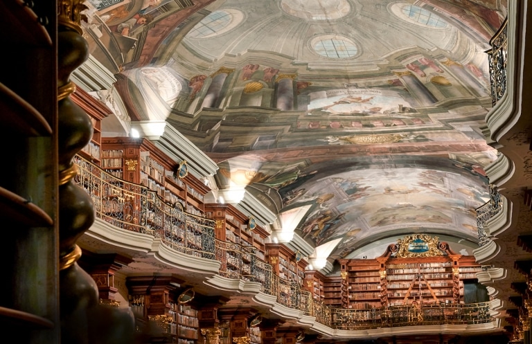 Grandiose Baroque Library in Prague Is a Stunning Kingdom for Books