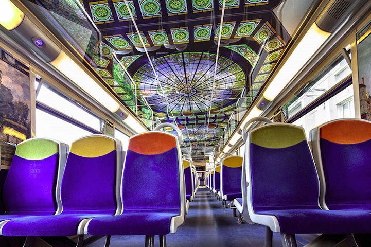 French Train Cars Are Being Turned into Mobile Museums Covered in ...