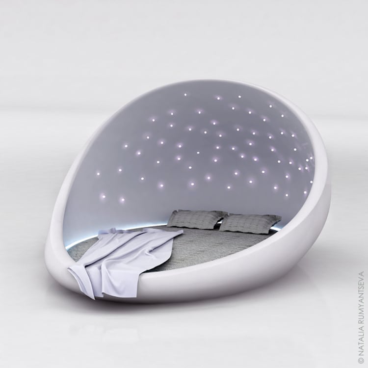 High-Tech Bed Brings the Night Sky Indoors