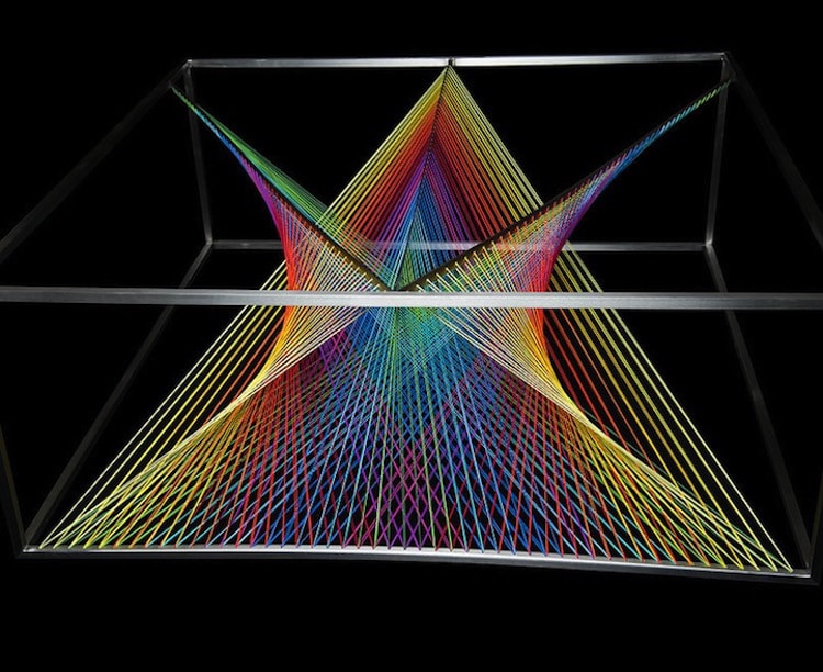 Amazing Table Design Produces Colorful Optical Illusions | My Modern Met