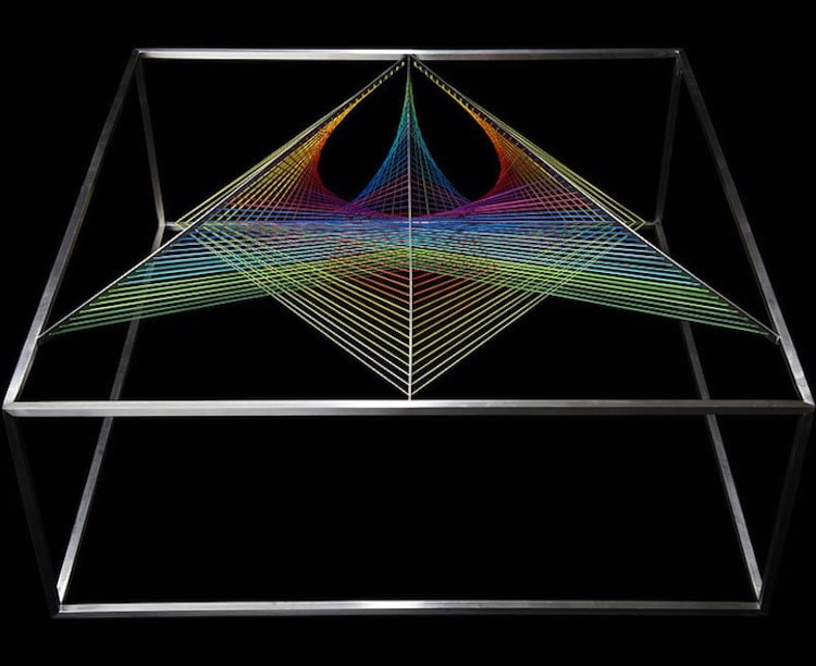 Amazing Table Design Produces Colorful Optical Illusions | My Modern Met