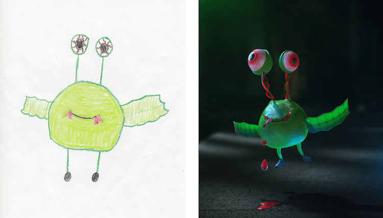 Artists Reimagine Children’s Monster Drawings to Promote Creativity ...