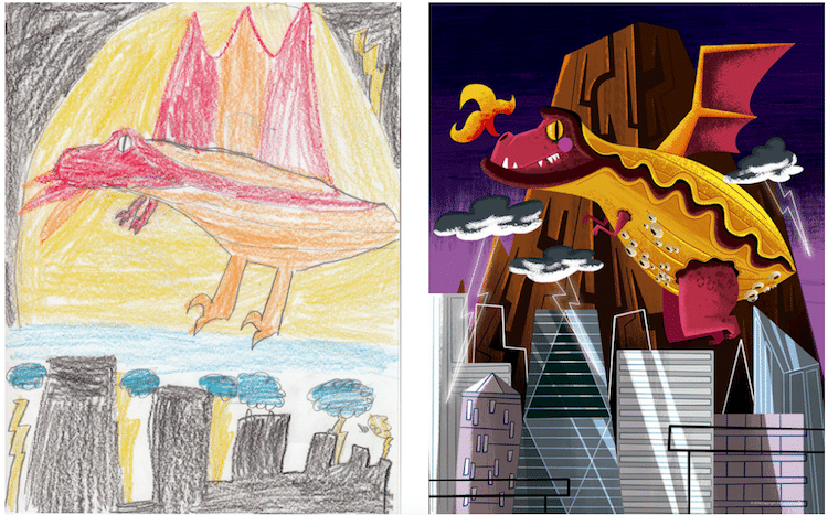 Artists Reimagine Children’s Monster Drawings to Promote Creativity ...