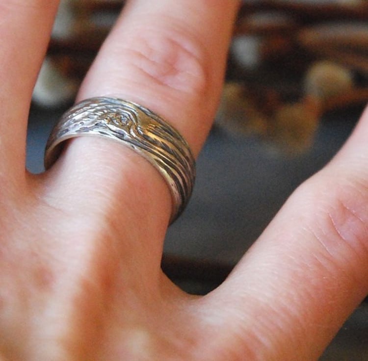 Woodgrain Rings Mimic the Swirling Patterns Naturally Found on Trees ...