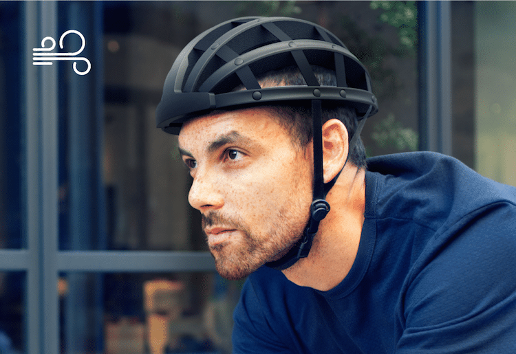 Collapsible Bicycle Helmet Folds to One-Third Its Size for Effortless ...