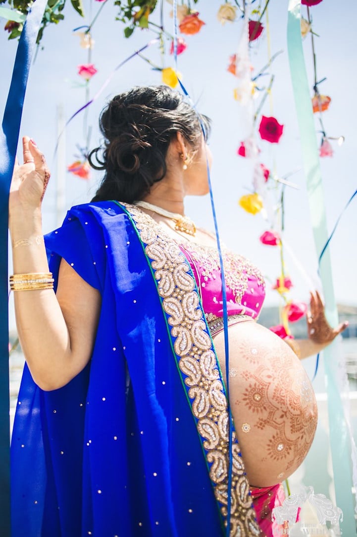 Gorgeous Indian-Inspired Maternity Shoot Celebrates the Beauty of ...