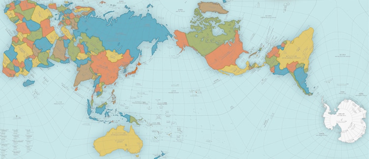 Ingeniously Redesigned World Map Looks Unusual, But Is Highly Accurate