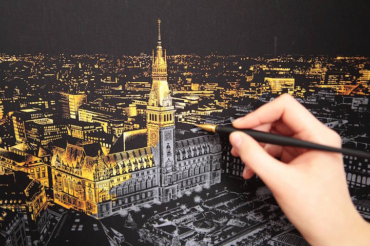 Cityscape Scratch Art is the Latest Hot Trend in South Korea | My ...