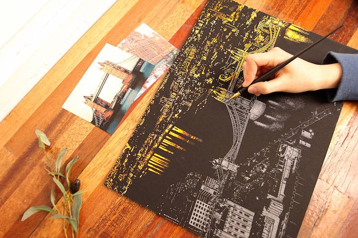 Cityscape Scratch Art is the Latest Hot Trend in South Korea | My ...