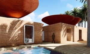 Concave Roof by BMDesign Collects Rainwater & Provides Cooling