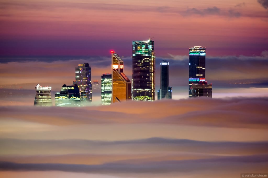 Moscow Appears to Ethereally Float Above the Clouds During Winter | My ...
