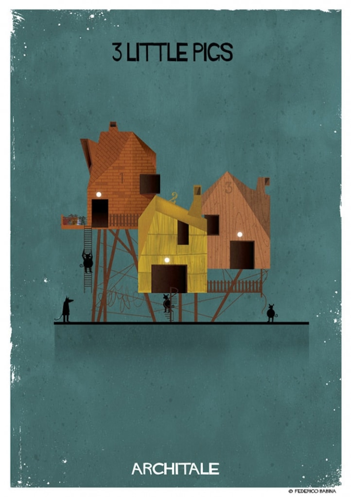 Illustrations of Fantastical Homes for Beloved Fairy Tale Characters ...