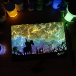 Glow in the Dark Paint Reveals Surprises in Paintings When Lights Go Out