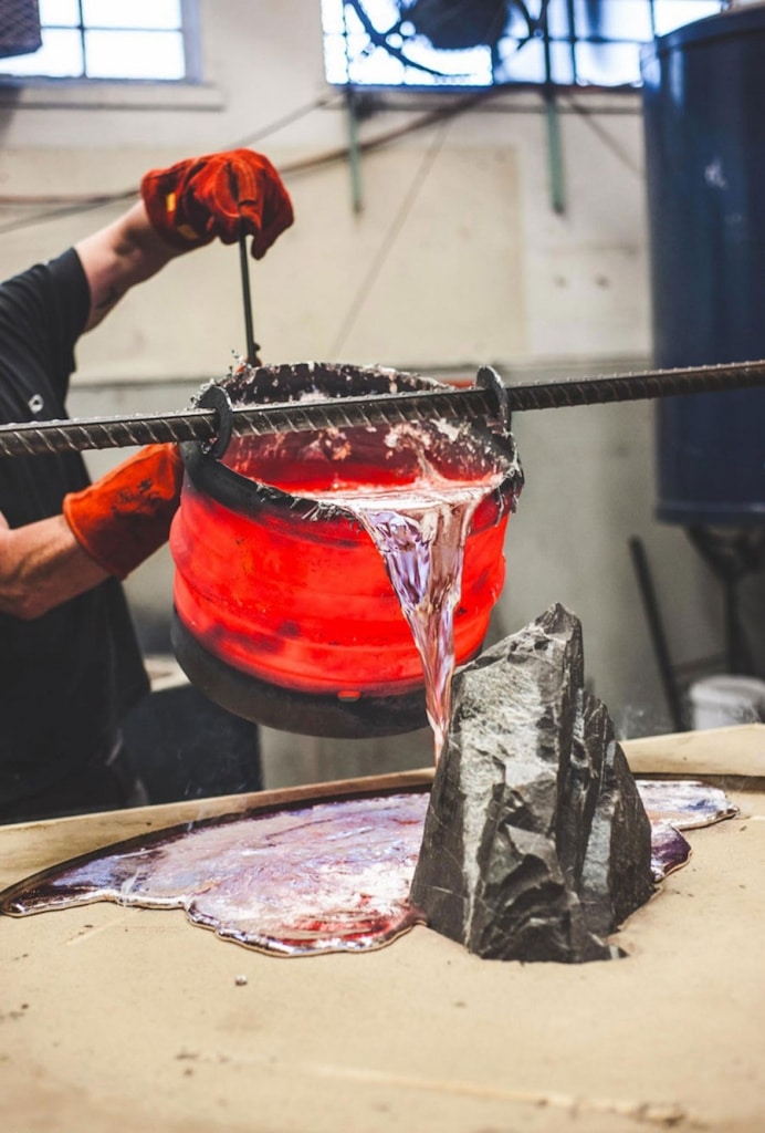 Stunning Lunar Table Mimics the Moon with Molten Aluminum | My Modern Met