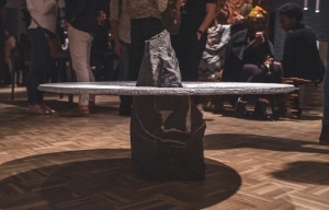 Jesse Ede Uses Aluminum Smelting to Craft Lunar Table