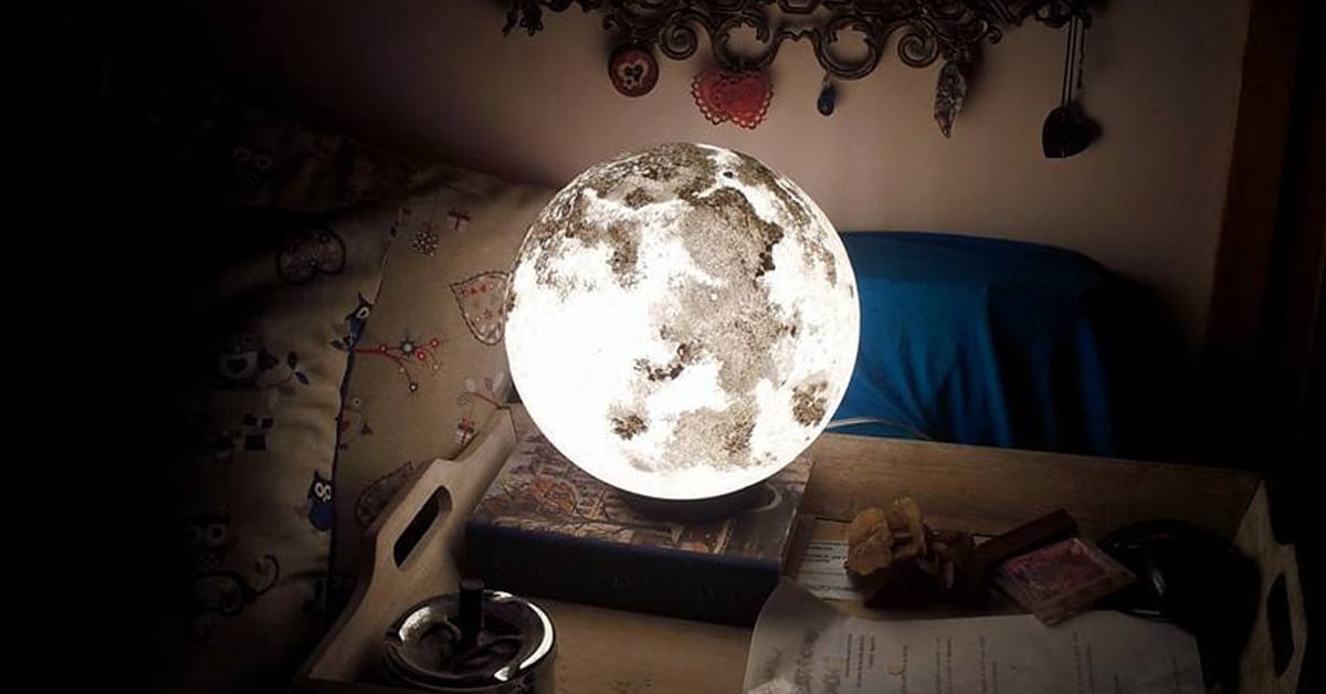 Ethereal Moonlight Lamps Add a Swirling Celestial Touch to Any Room