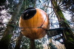 Round Treehouse Cabins Let You Sleep in the Trees