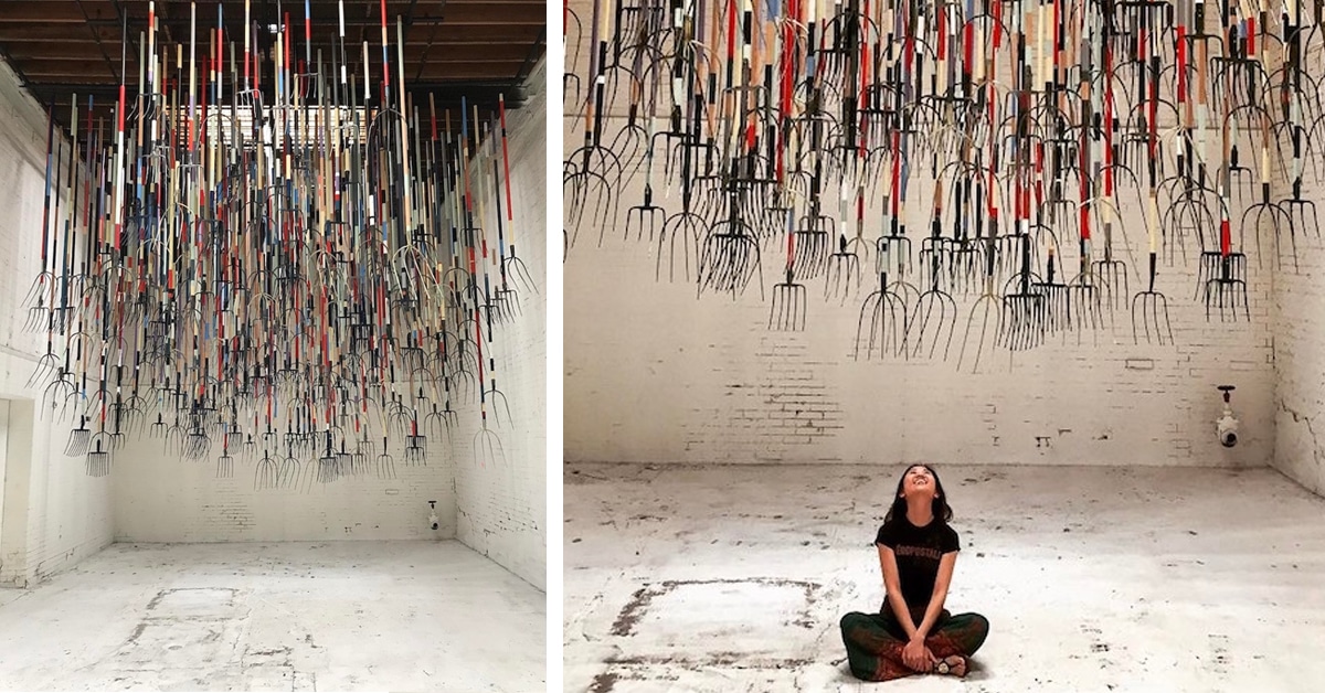 The Crusher, a Pitchfork Installation by Artist Simon Birch