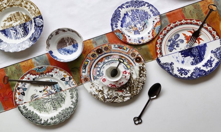 Modern Ceramics Tableware Fuse Eastern with Western Aesthetics