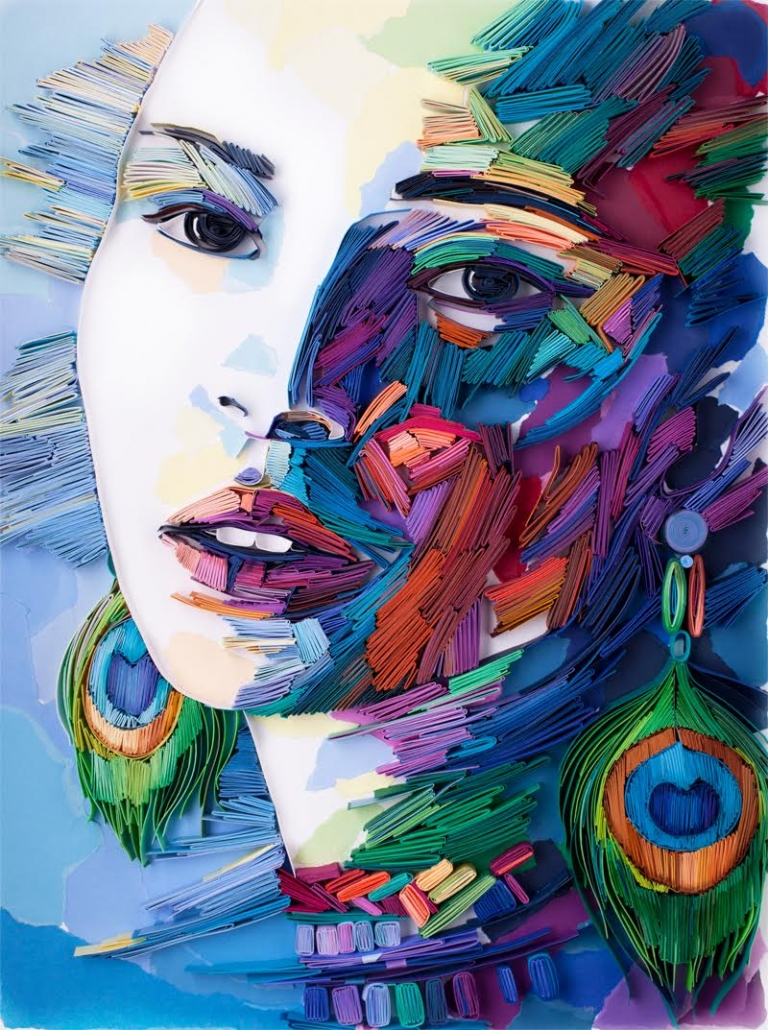 Stunning New Paper Quilling Portraits by Yulia Brodskaya