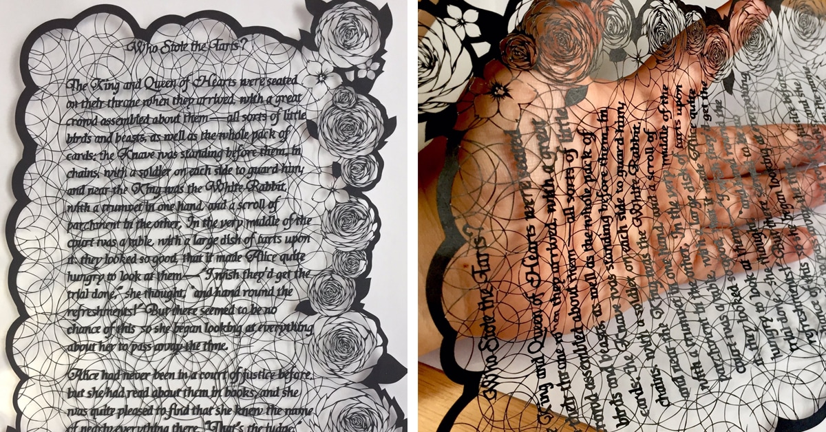 Intricate Japanese Paper Cutting Art is a Stunning Homage to Literature