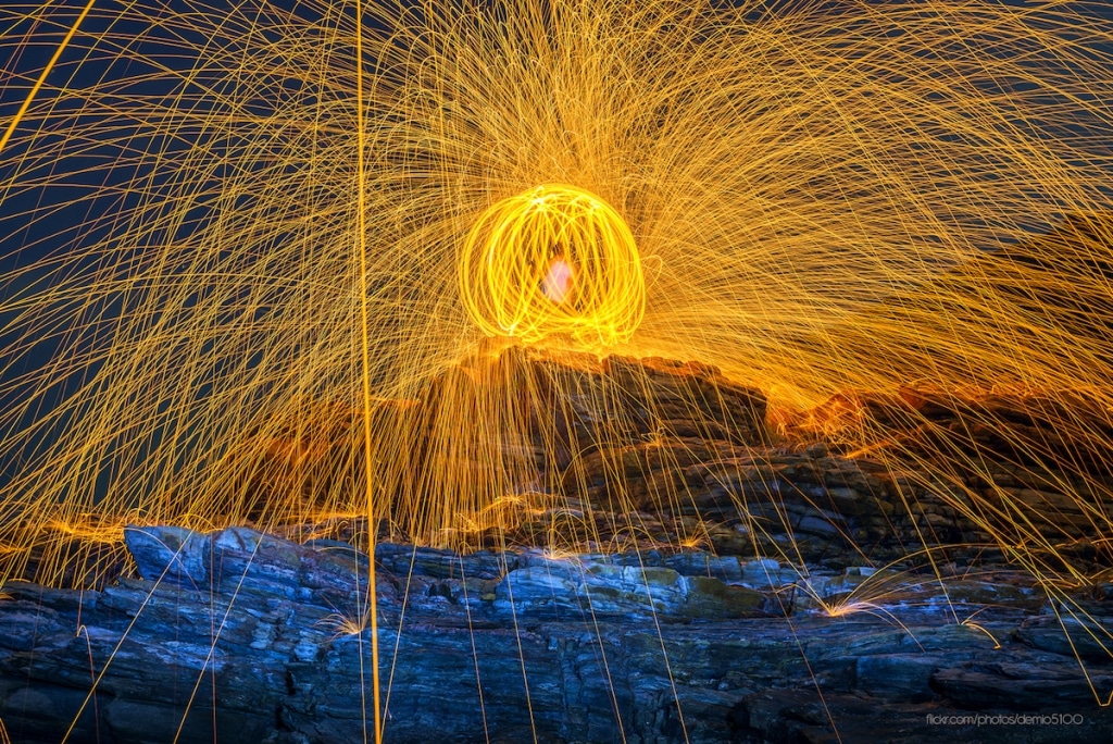 20+ Fiery Landscapes Ignited by Spectacular Steel Wool Photography | My ...