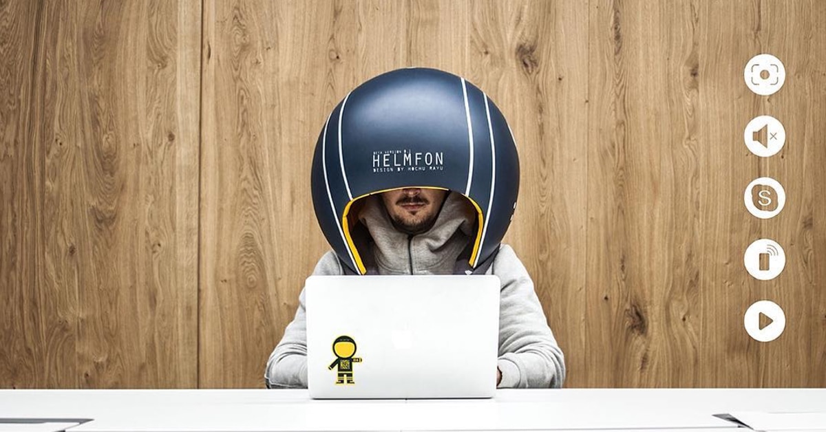 Helmfon is an Isolation Helmet That Lets You Stay Plugged In