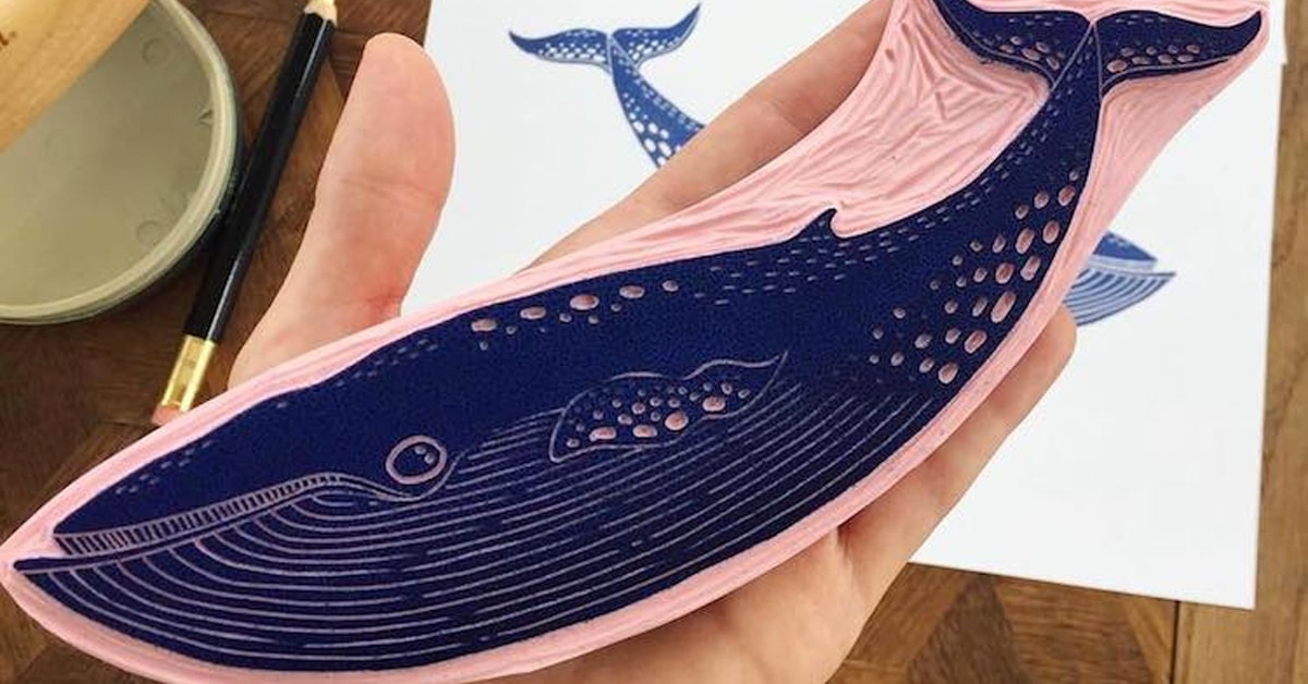 Artist Creates Intricate Custom Art Rubber Stamps Inspired by Nature