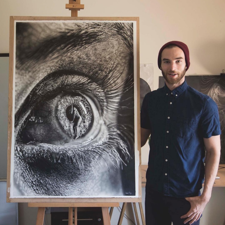 Dramatic Hyperrealism Drawing Infused with Surrealism by Jono Dry