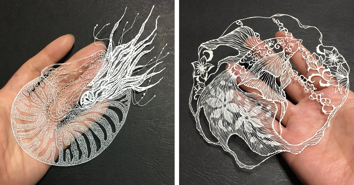 Intricate Paper Cutting Art Mimics the Precision of a Drawing