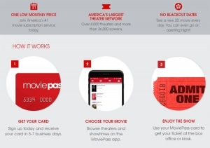 MoviePass Lets You to Watch Unlimited Films in Theaters for $10 a Month
