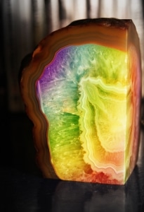 Rainbow Crystal Geode Is a Dazzling Delight You Can Hold in Your Hands