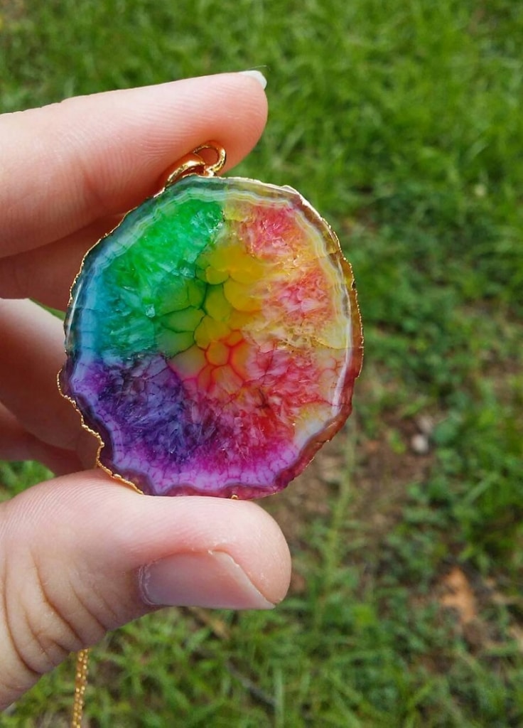 Rainbow Crystal Geodes Let You Hold a Dazzling Combination of Colors in ...