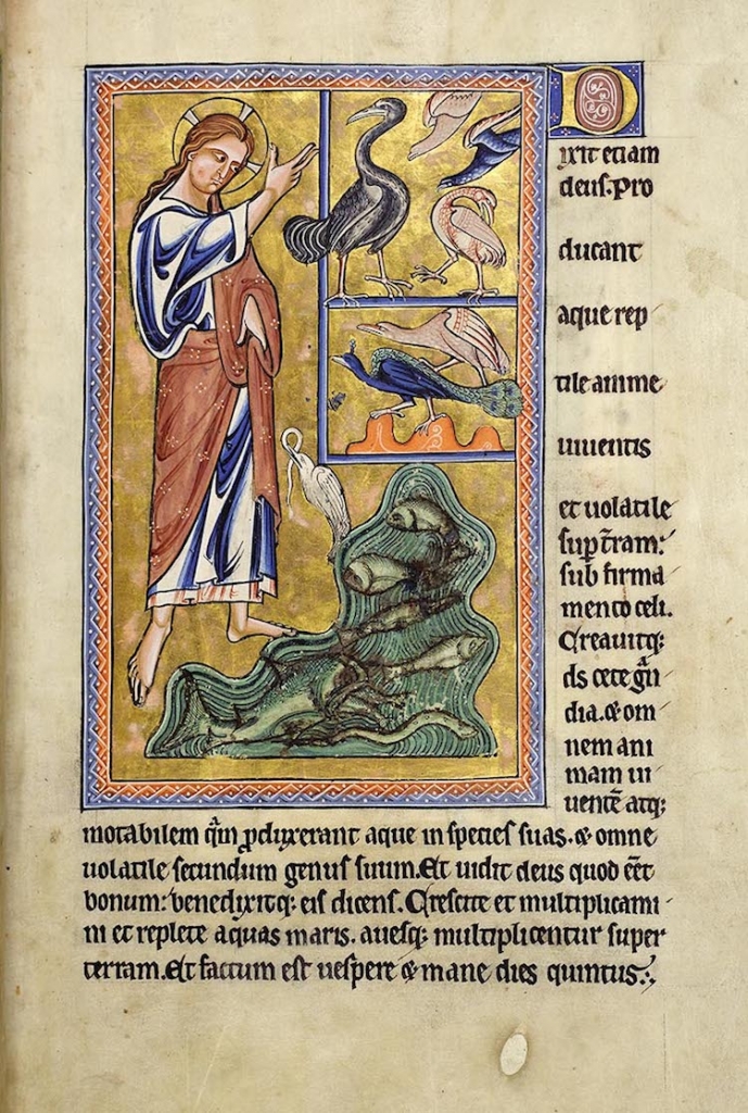 Illuminated Manuscript, the Aberdeen Bestiary, Digitized in High Resolution