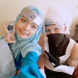 Woman Uses Her Hijab to Creatively Cosplay as Japanese Anime Characters ...