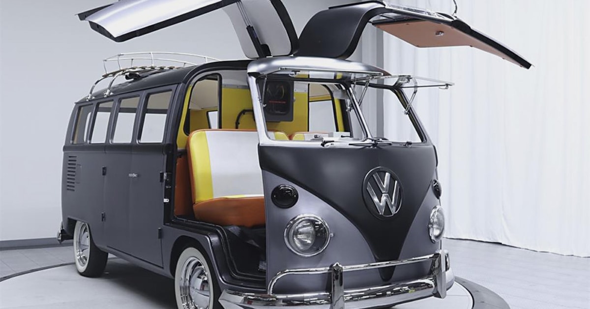 Custom VW Bus Inspired by Back to the Future's Time Machine