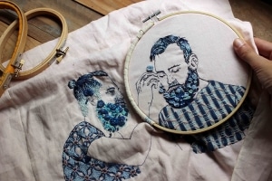 Embroidery Artist Creates Detailed Portraits Made From Thread