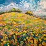 Finger Painting Artist Uses Childhood Technique in Vibrant Works of Art
