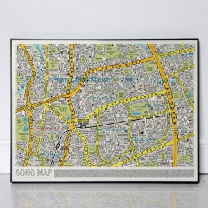 The Ultimate ‘Song Map’ Uses Over 500 Song Titles to Rename Boring City ...