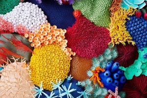 Vibrant Paper Art Sculpture Captures the Diversity of a Coral Reef