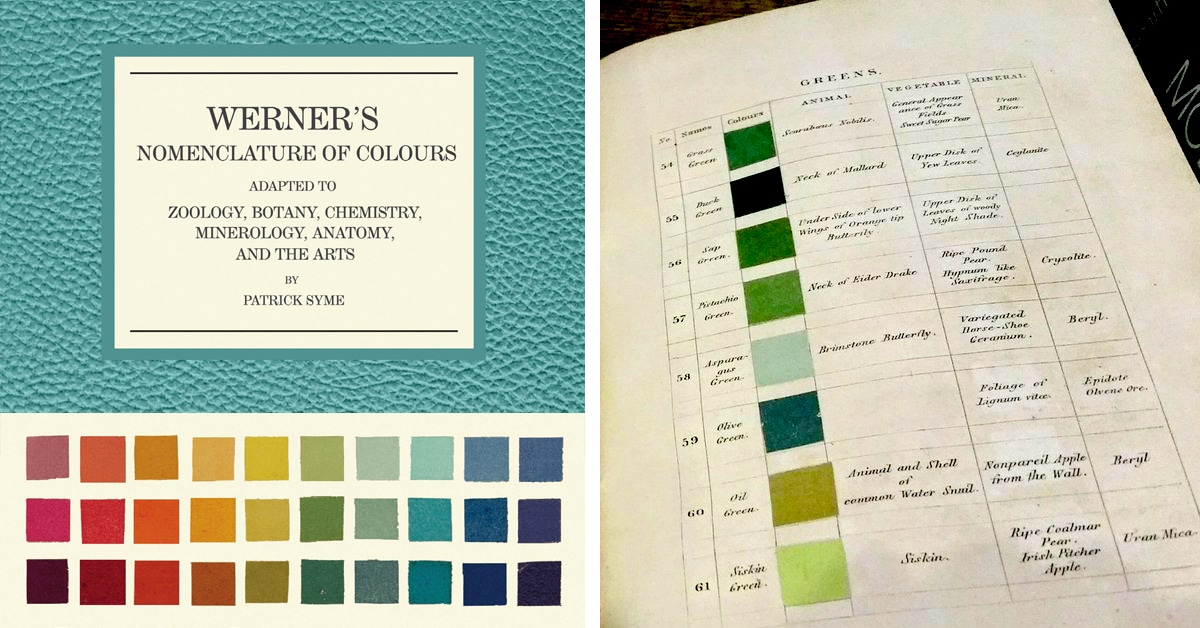 Color Guide 'Nomenclature of Colours' Uses Nature in Color Descriptions