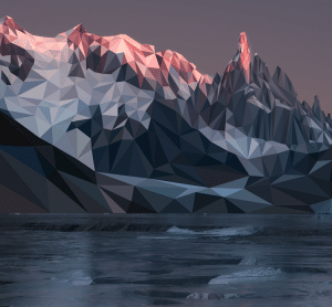 Polygon Landscape Paintings Highlight the Geometry of Mountains
