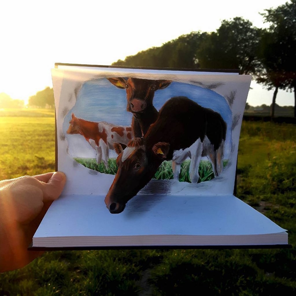 Anamorphic Drawings Transform Ordinary Pieces of Paper into Mind ...