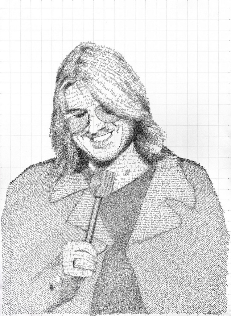 Typography Portraits Are Rendered Entirely out of Hand-Written Text