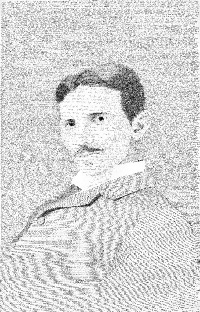 Typography Portraits Are Rendered Entirely out of Hand-Written Text