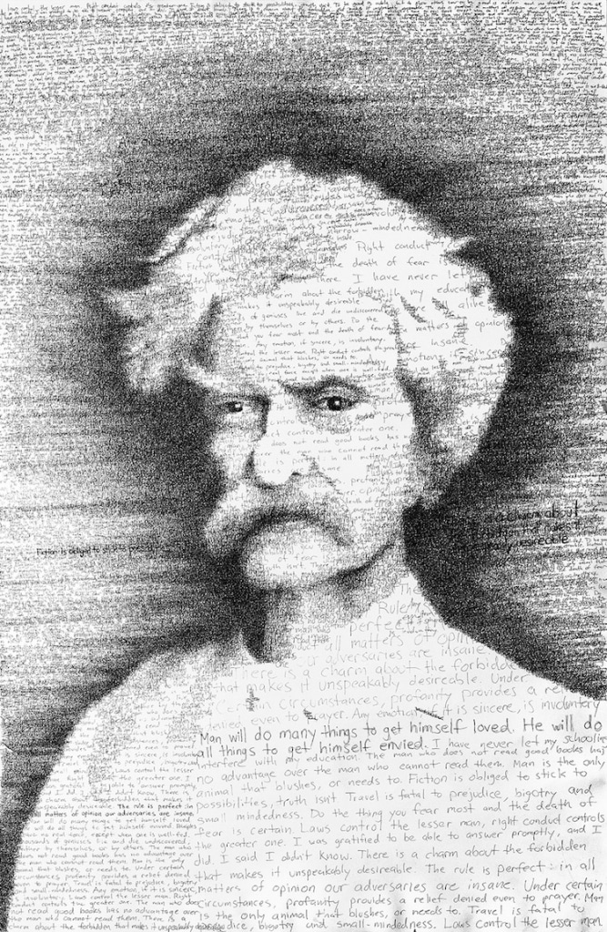 Typography Portraits Are Rendered Entirely out of Hand-Written Text