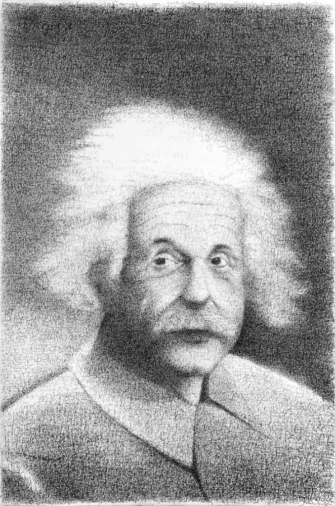 Typography Portraits Are Rendered Entirely out of Hand-Written Text