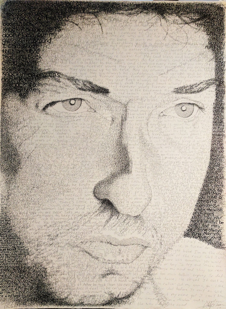 Typography Portraits Are Rendered Entirely out of Hand-Written Text