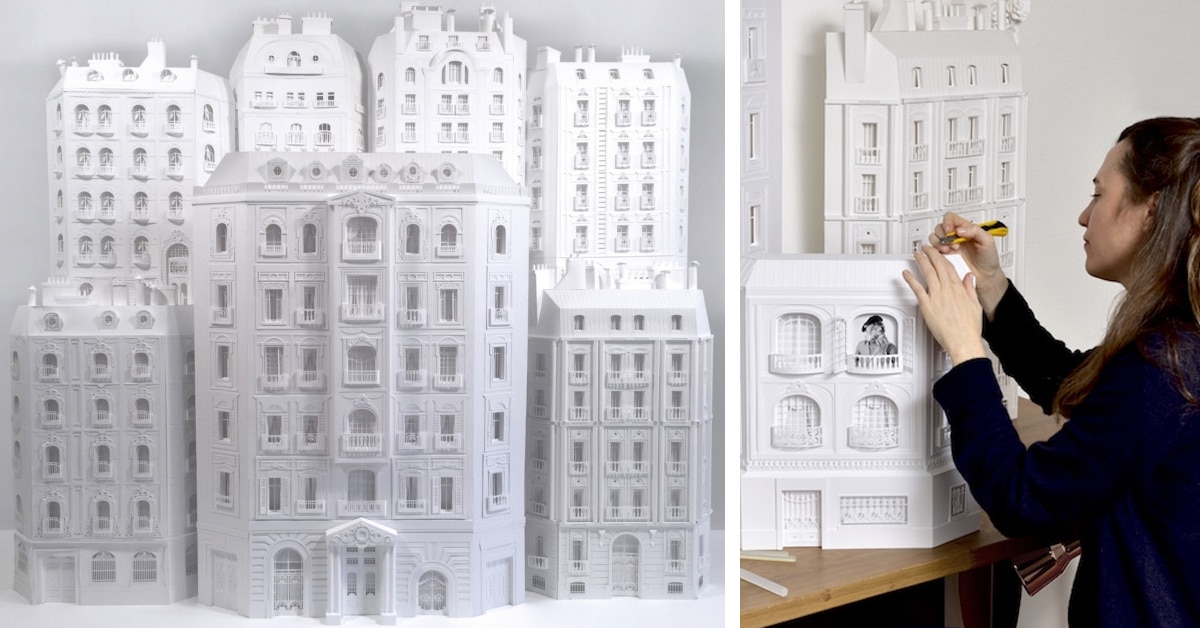 Paper Buildings Capture Distinctive Features of Haussmann Architecture