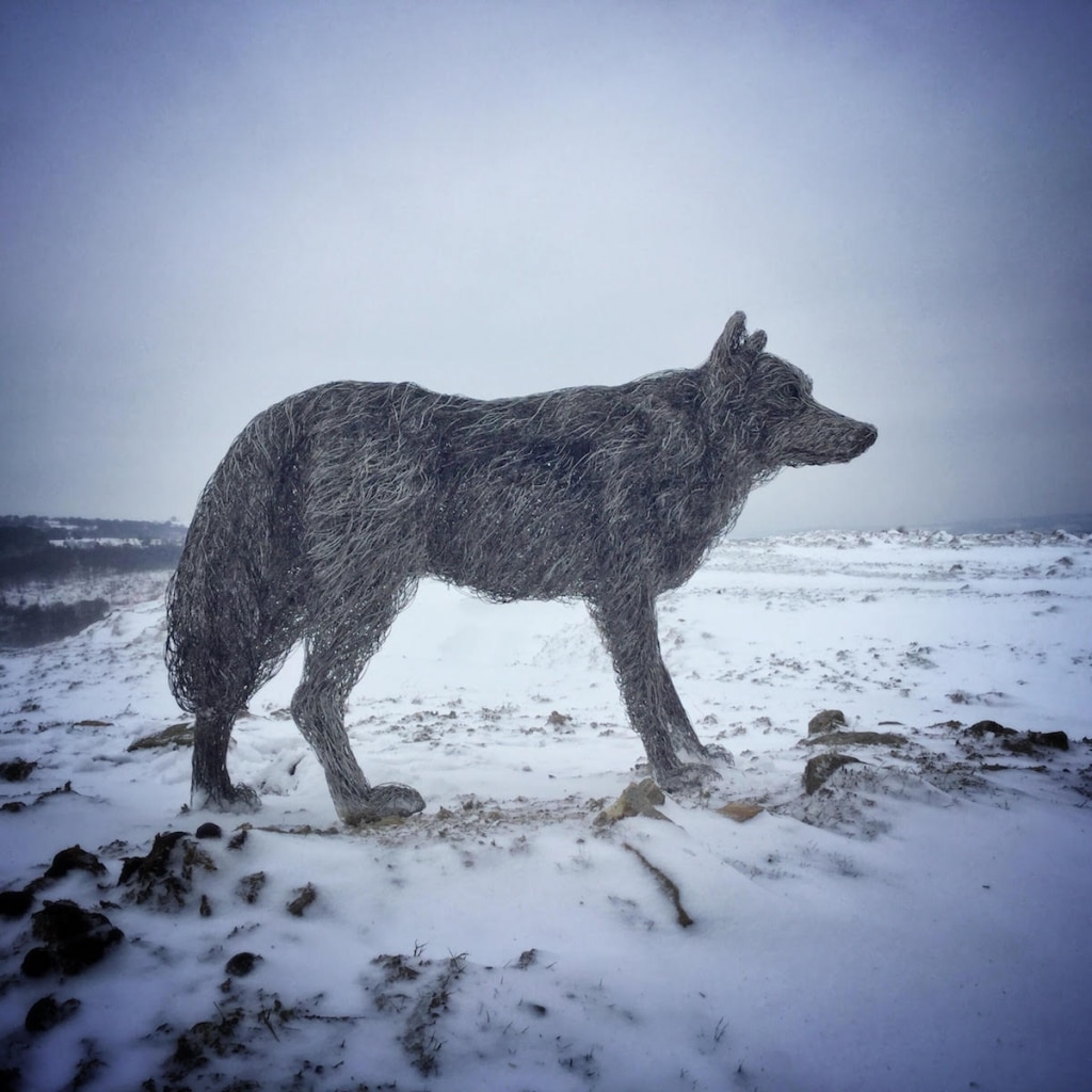 Life-Sized Wire Animal Sculptures Look Perfectly at Home in Natural ...